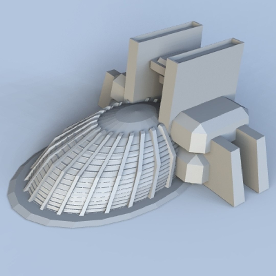 Science Fiction Building Set 3d Model