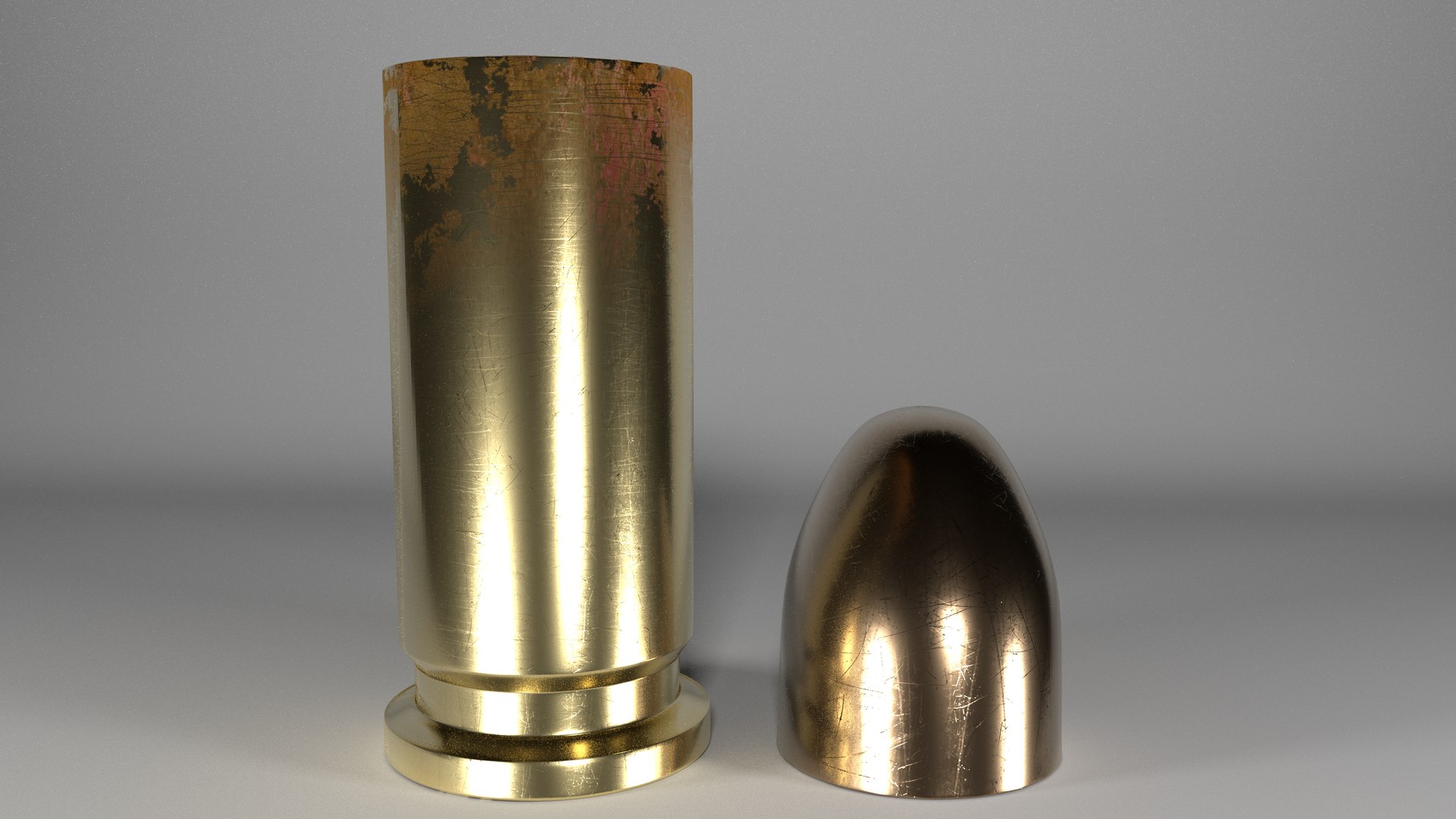 PBR 9mm bullet - rusted and scratched 3D model - TurboSquid 1819484