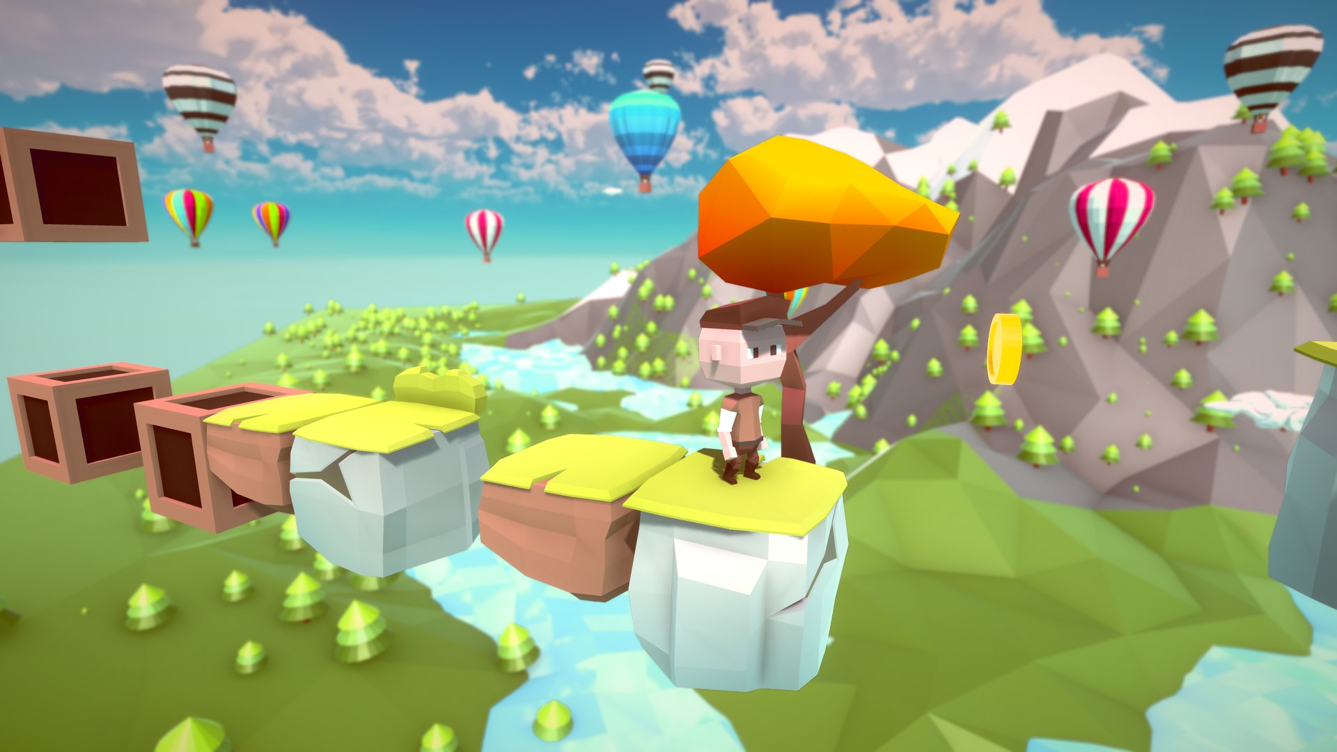 3D Platformer Game Kit - Low Poly 3D Model - TurboSquid 1953179