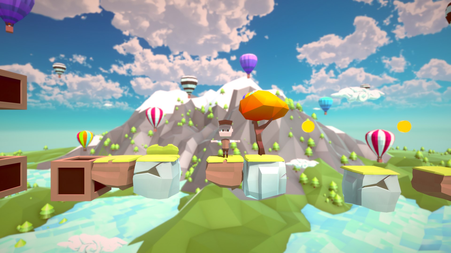 3D Platformer Game Kit - Low Poly 3D Model - TurboSquid 1953179