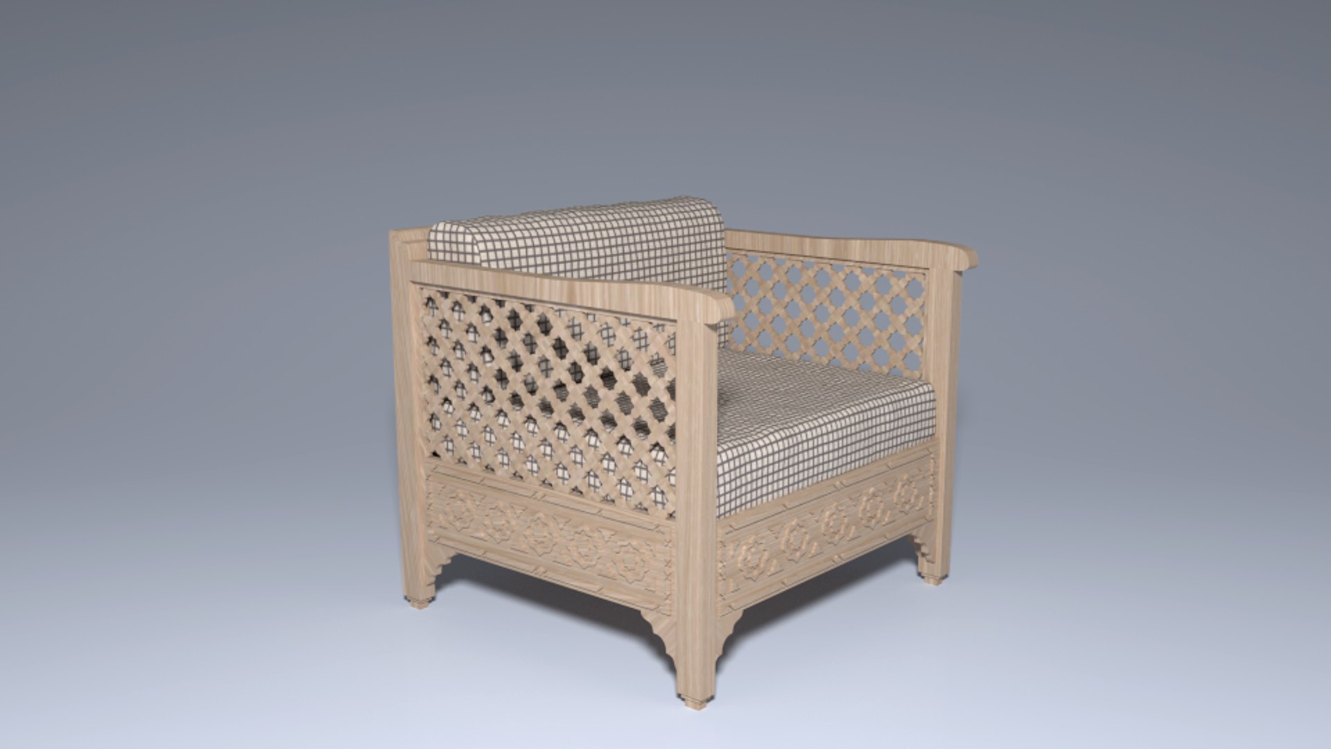 Moroccan Chair 3d Model