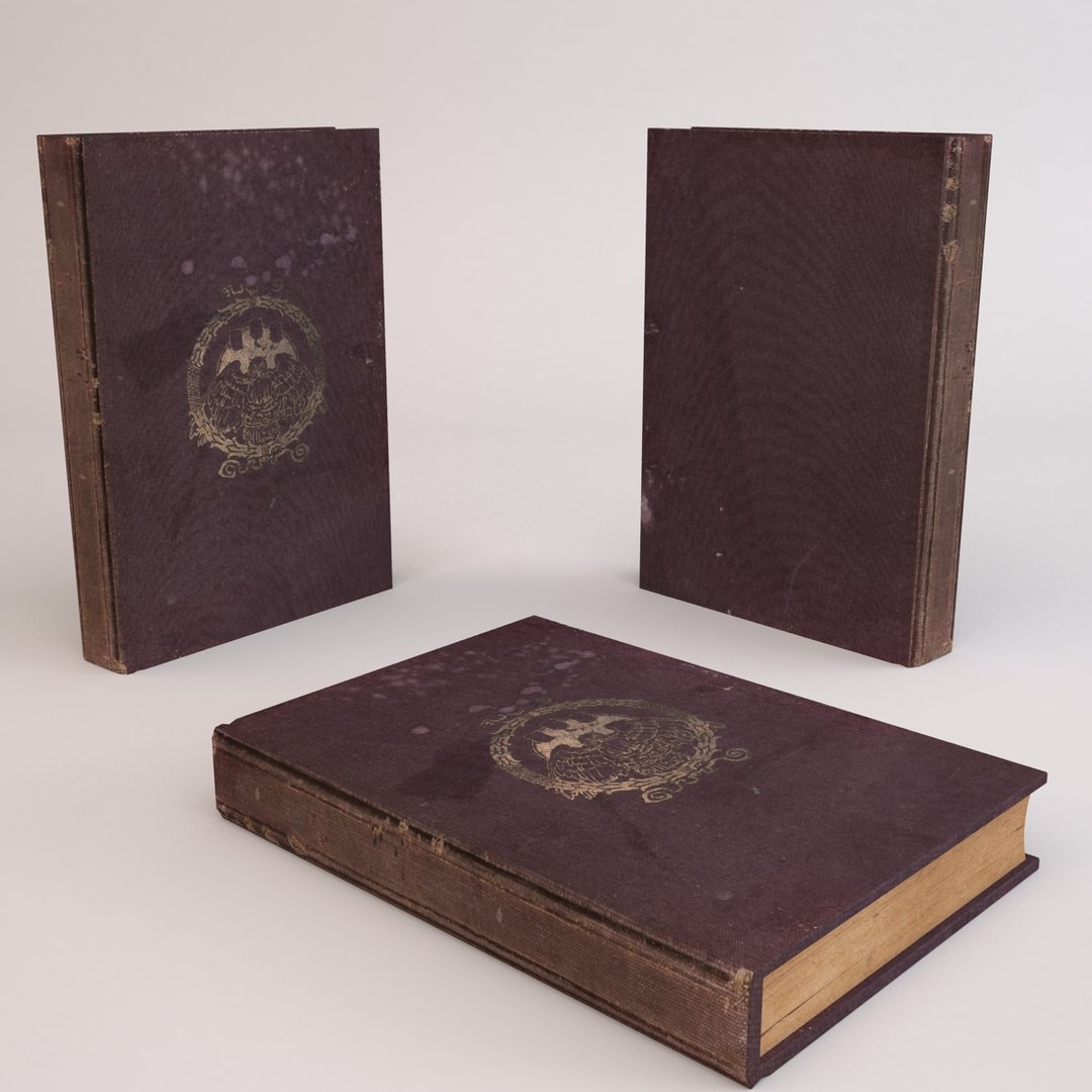Old Books Mega 330 3d Model