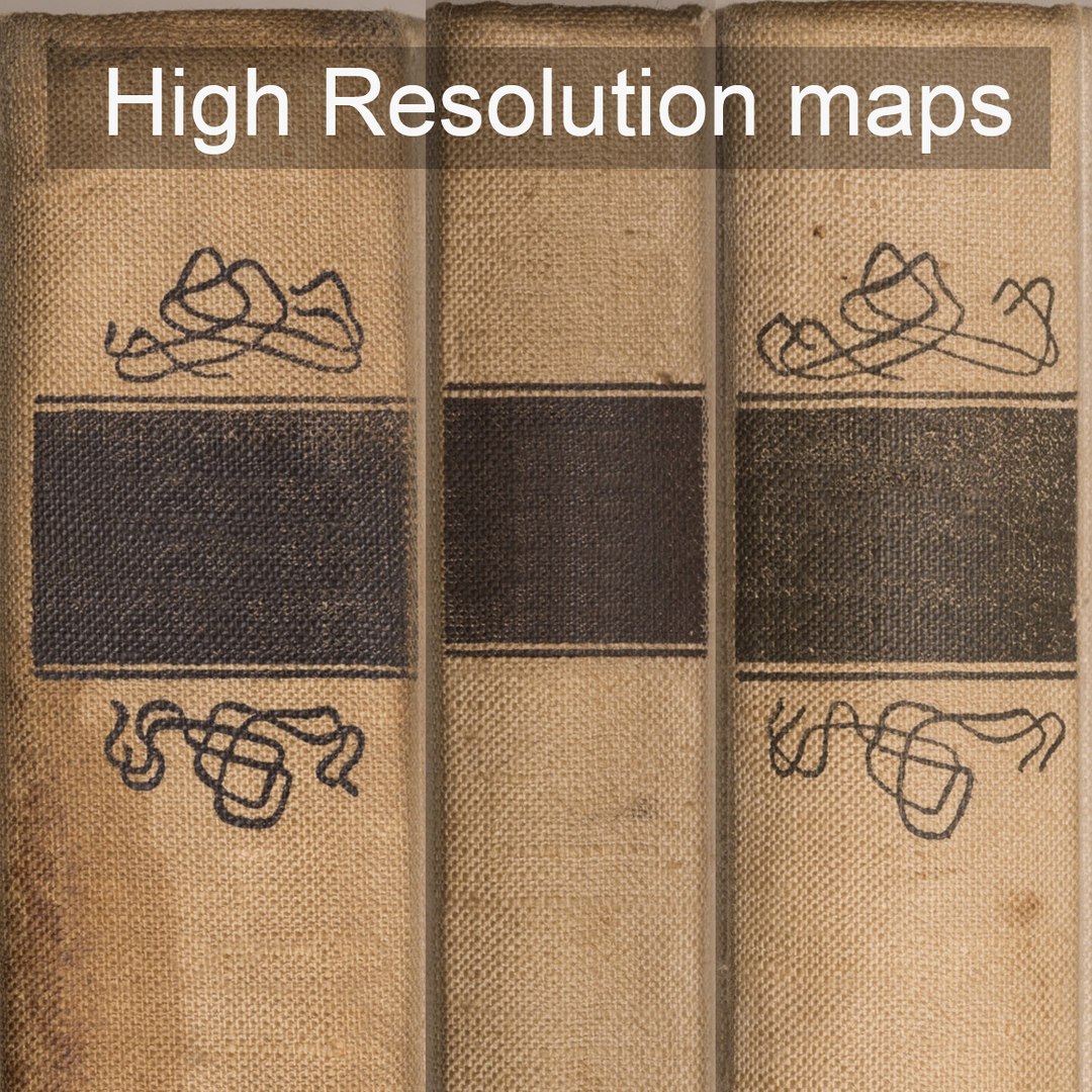 Old Books Mega 330 3d Model