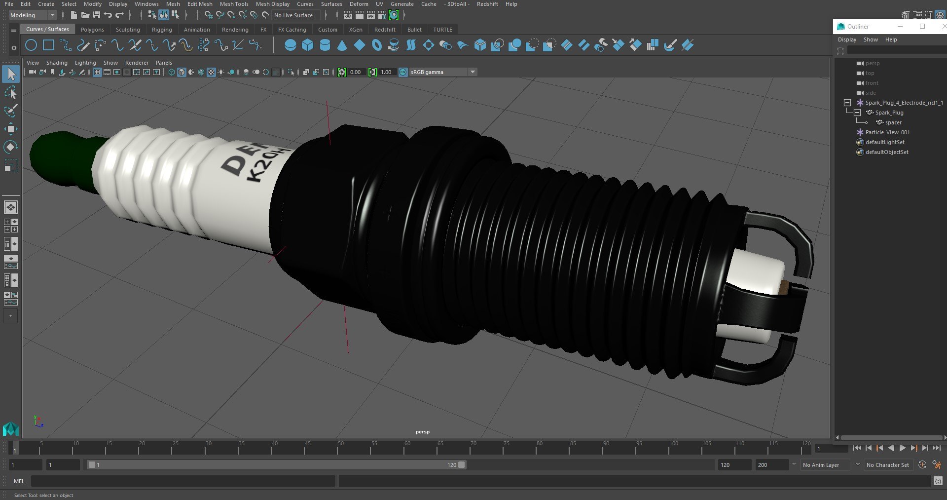 Spark Plug 4 Electrode model - TurboSquid 2145677