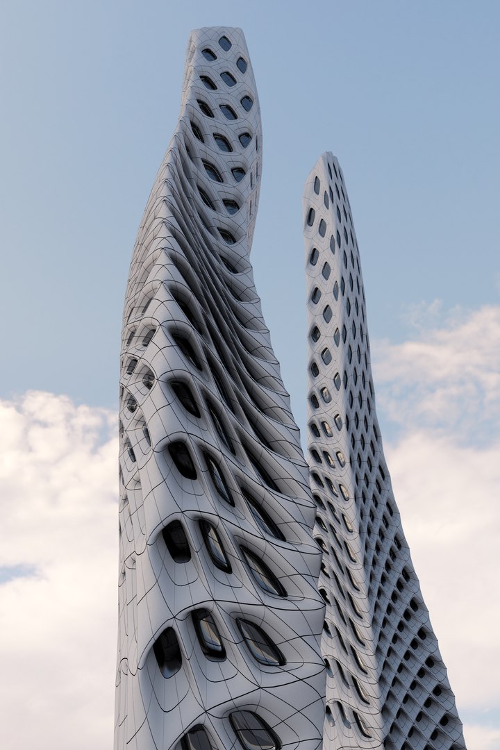 High-rise Organized Cluster 3D - TurboSquid 1460366