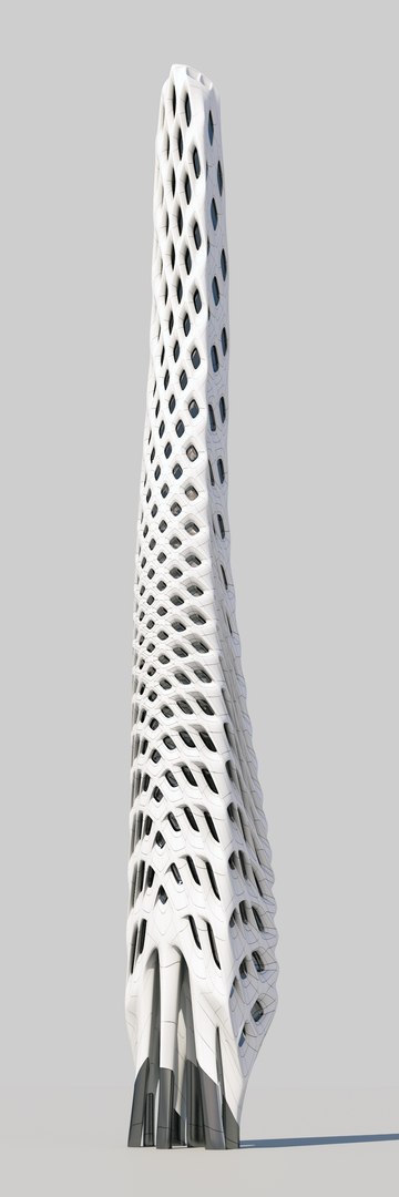 High-rise Organized Cluster 3D - TurboSquid 1460366