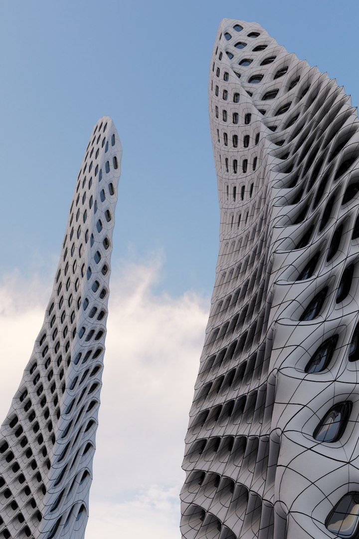 High-rise Organized Cluster 3D - TurboSquid 1460366