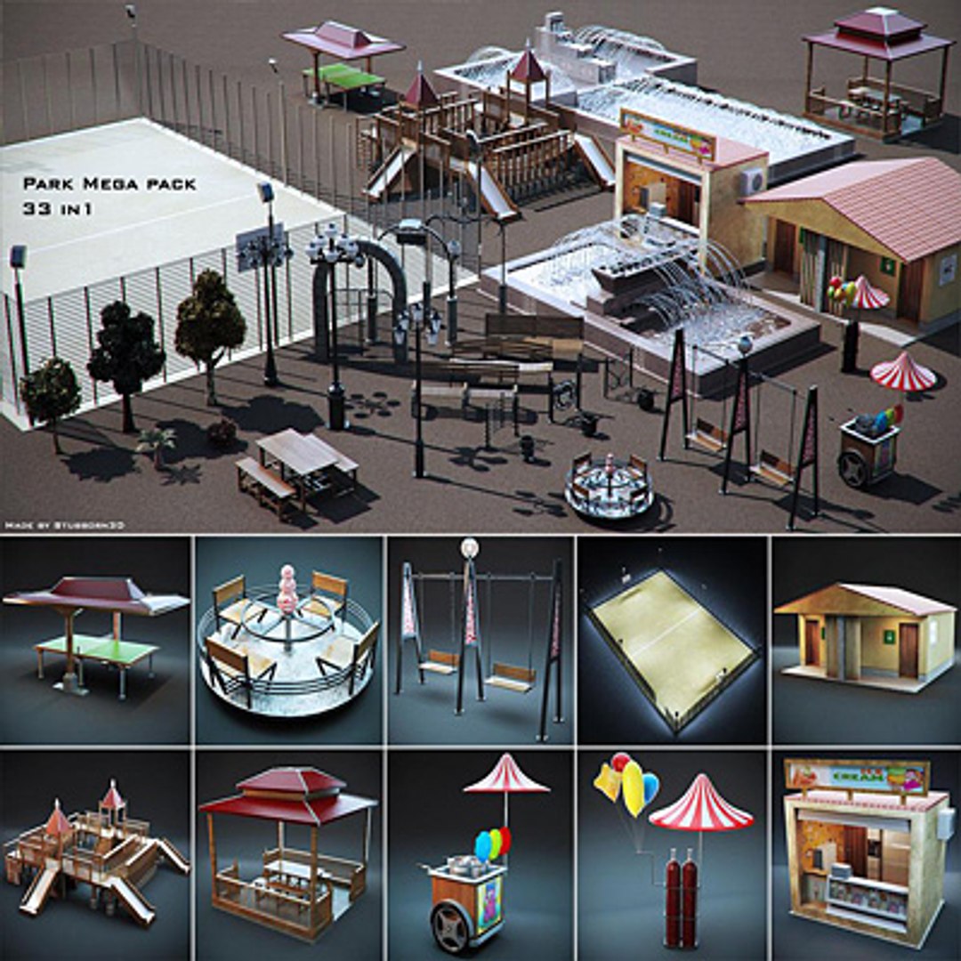 3d Model Park 1 2