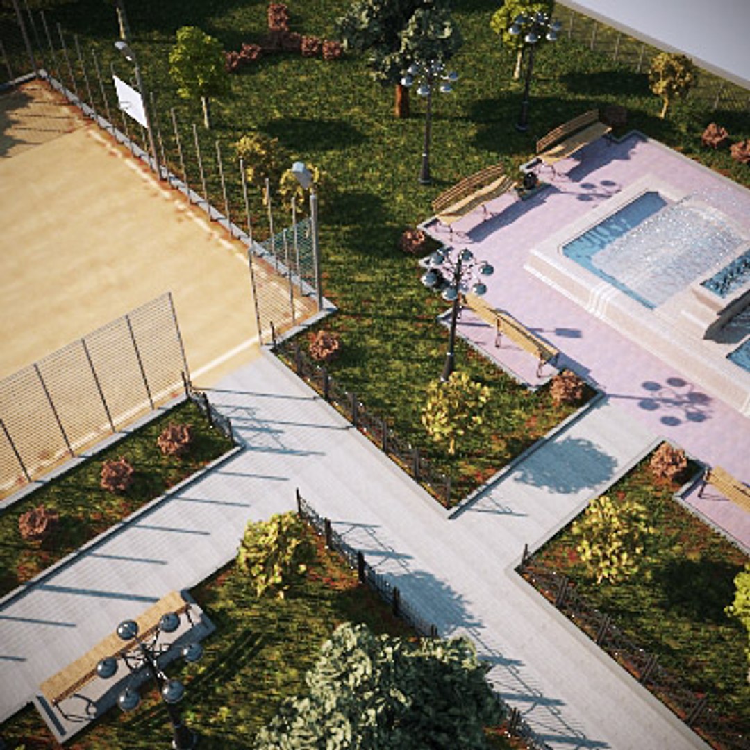 3d Model Park 1 2