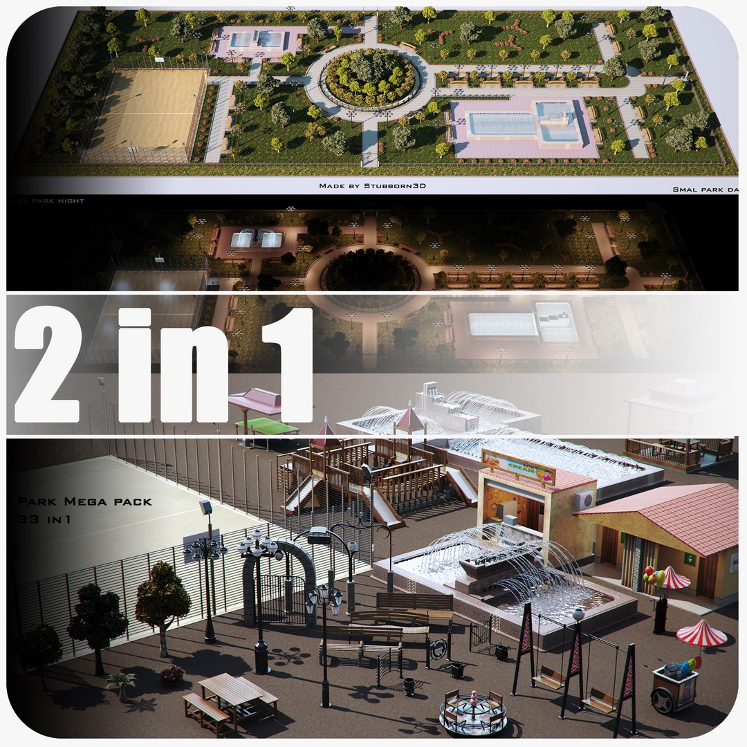 3d Model Park 1 2
