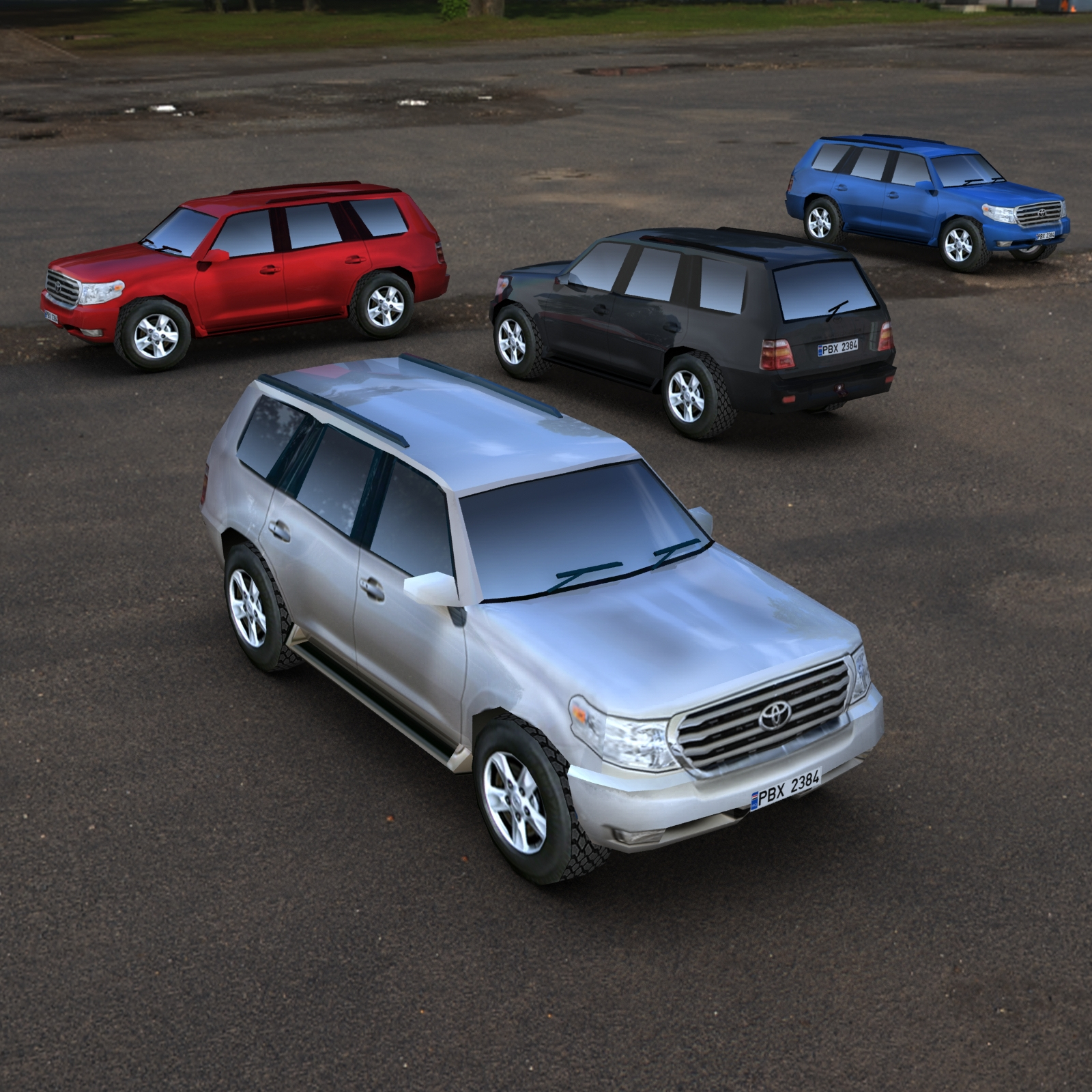 3ds toyota land cruiser suv