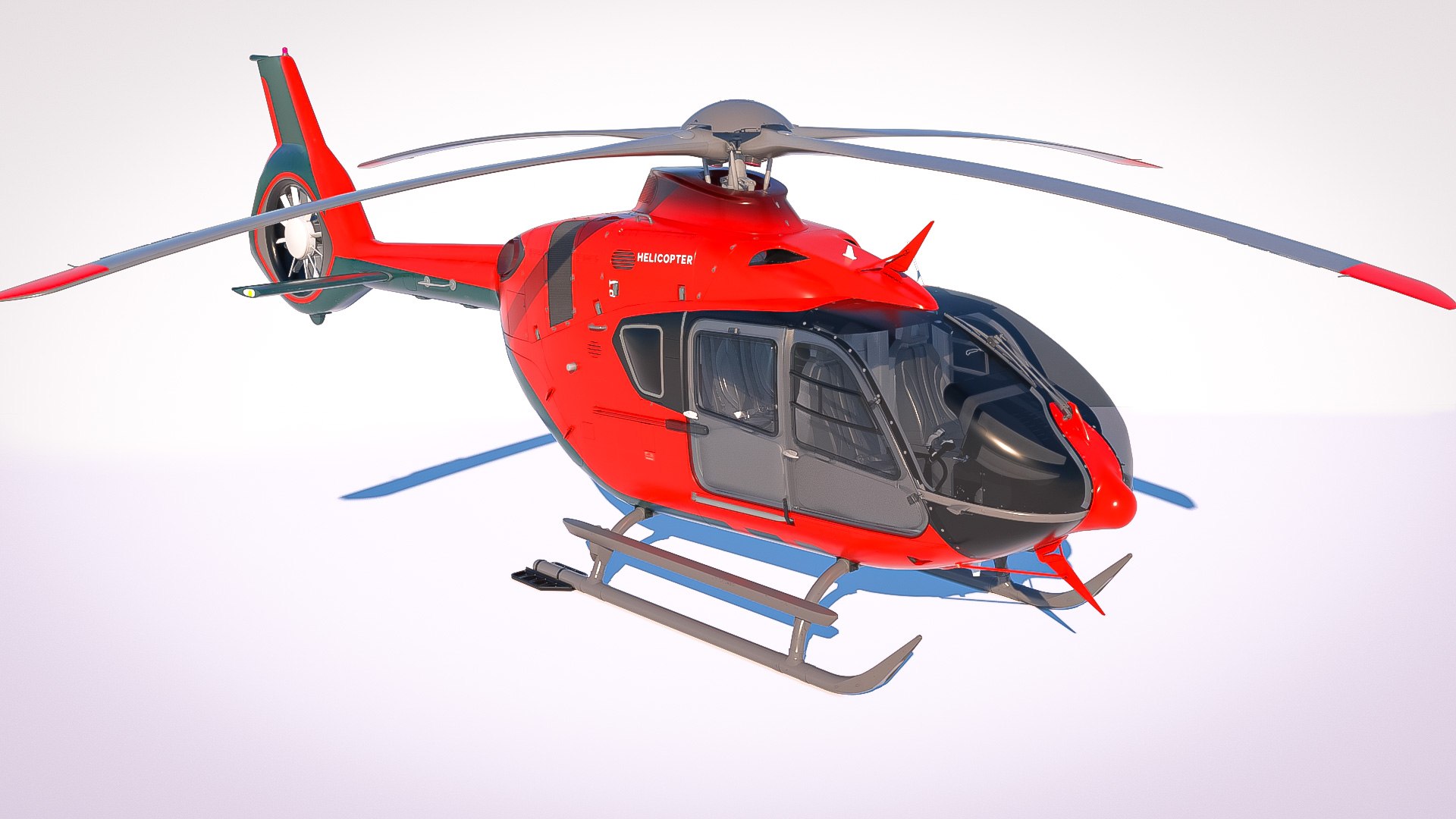 3D 3d Model Of Airbus Helicopter H135 With Cockpit And Interior ...
