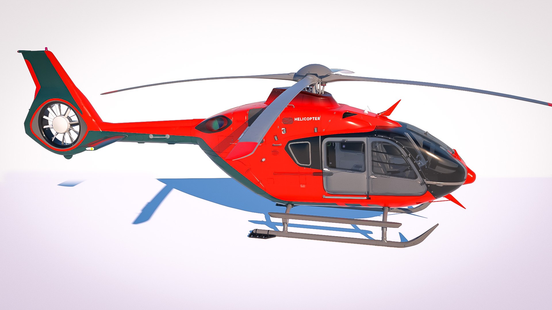 3D 3d Model Of Airbus Helicopter H135 With Cockpit And Interior ...