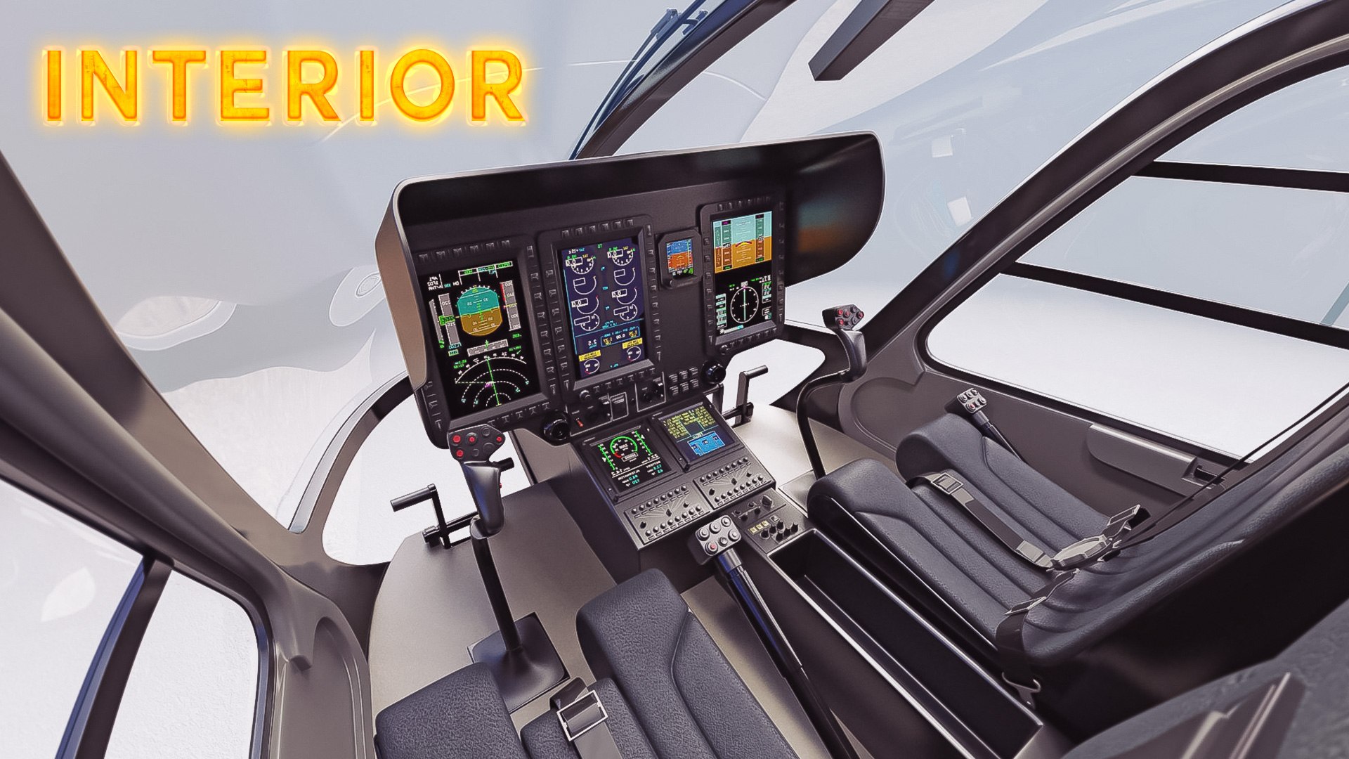 3D 3d Model Of Airbus Helicopter H135 With Cockpit And Interior ...