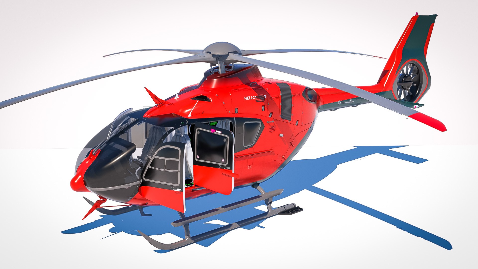 3D 3d Model Of Airbus Helicopter H135 With Cockpit And Interior ...