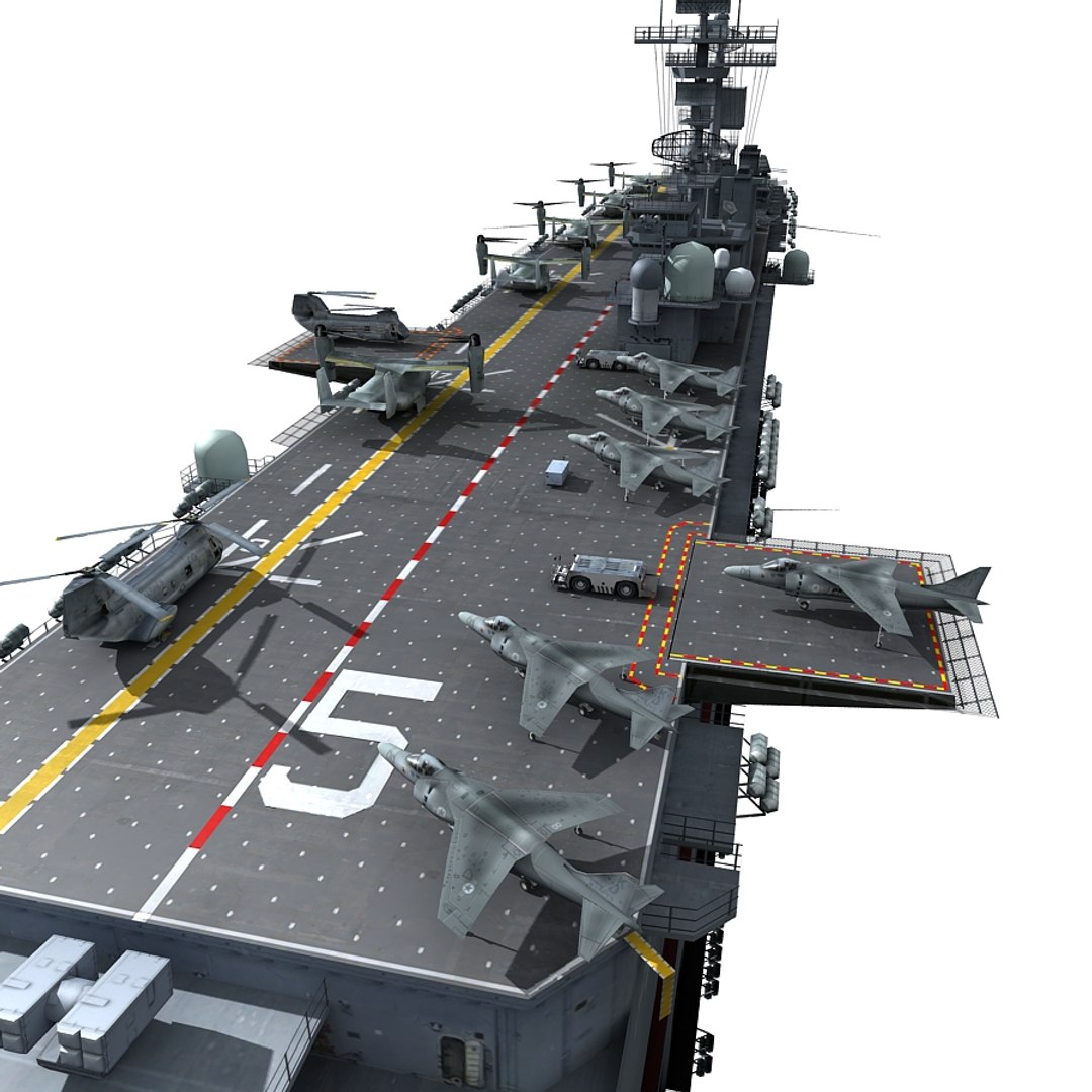 uss bataan lhd-5 3d 3ds