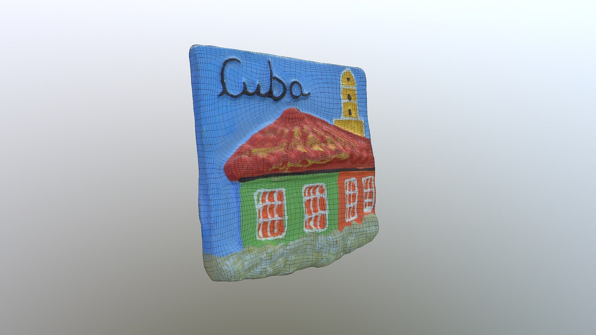 3D cuba magnet souvenir fridge model - TurboSquid 1613618