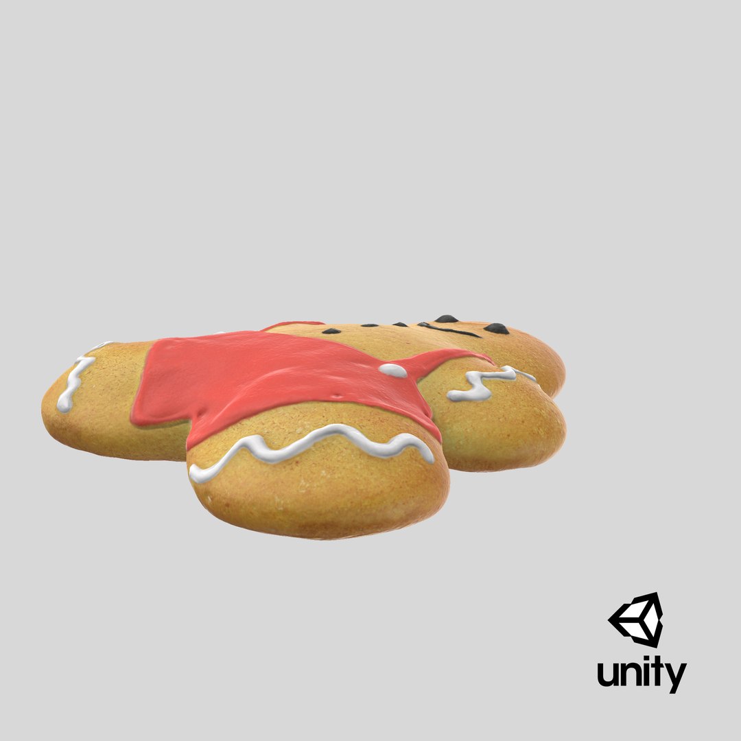 Gingerbread Man Cookie 01 3D Model - TurboSquid 2052770