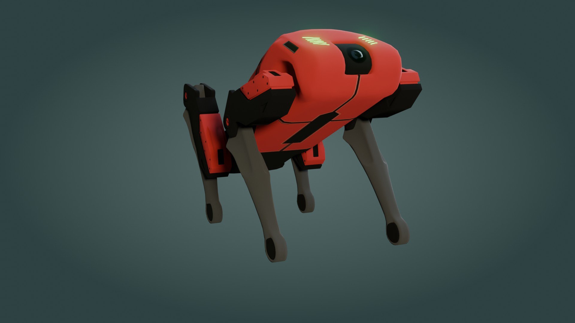 3D Model Sci-Fi Robot Dog - Low Poly - Game Ready - PBR - TurboSquid ...