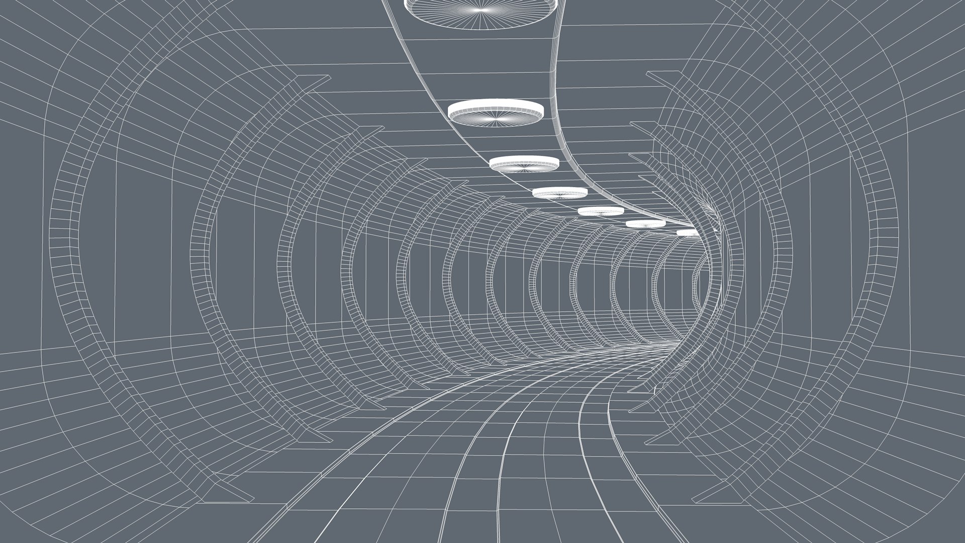 Sci Fi Tunnel 3D Model - TurboSquid 1849227