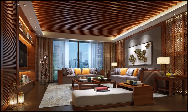 modelo 3d 48- Southeast Asian living room - TurboSquid 2026393