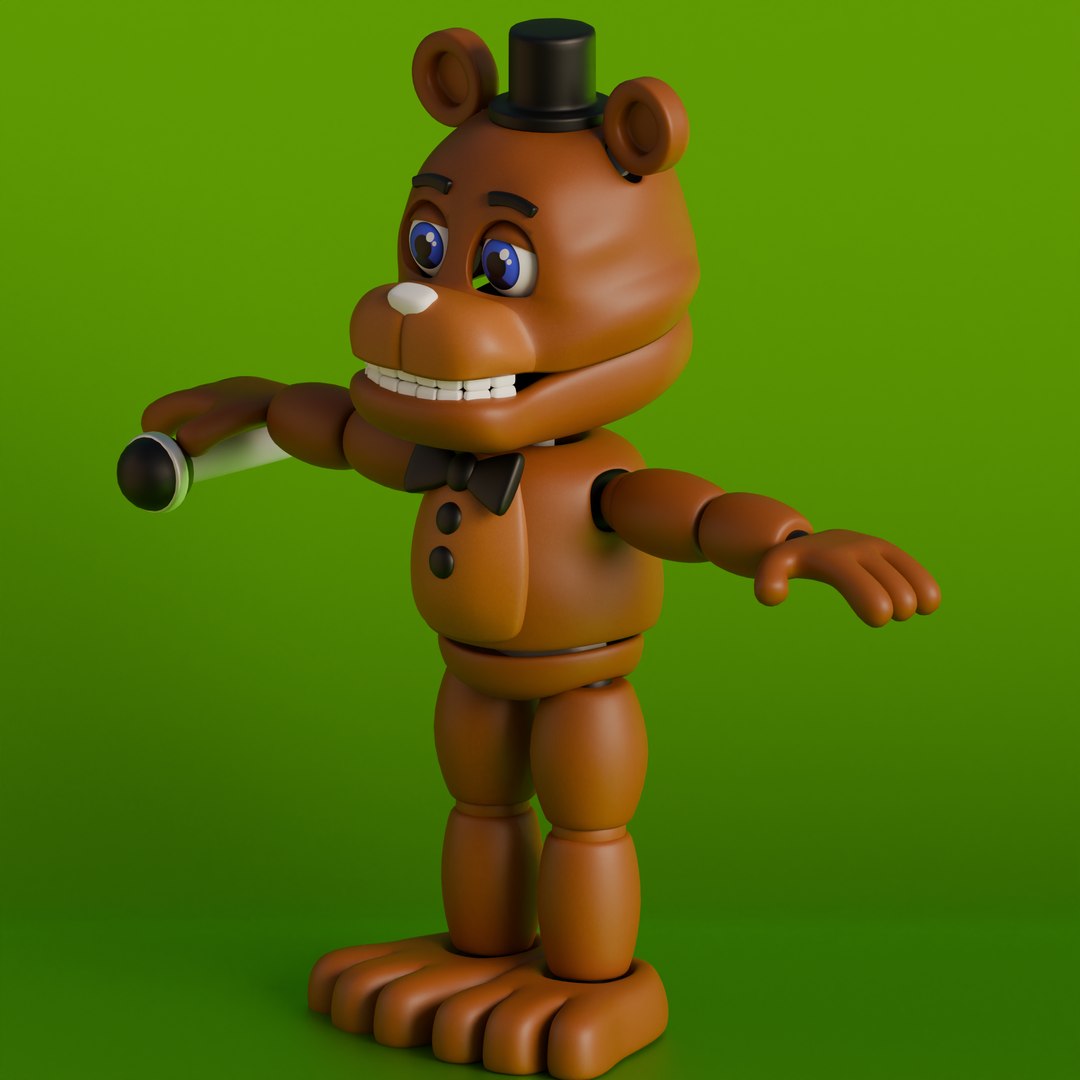 弗雷迪启发的3D角色风格化电子动画模型，适用于SFM动画3D模型 - TurboSquid 2413481