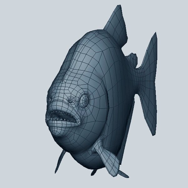 3d piranha cheetah3d model