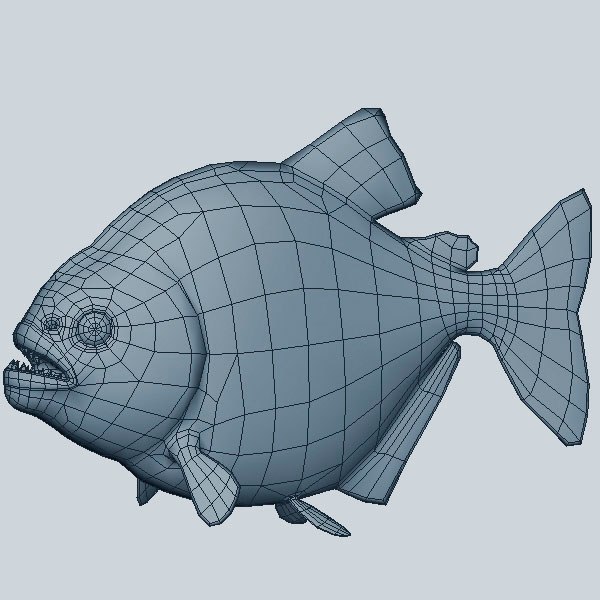 3d piranha cheetah3d model