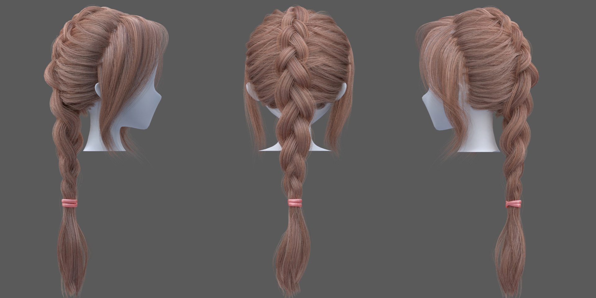3D Dutch Braid - TurboSquid 2094521