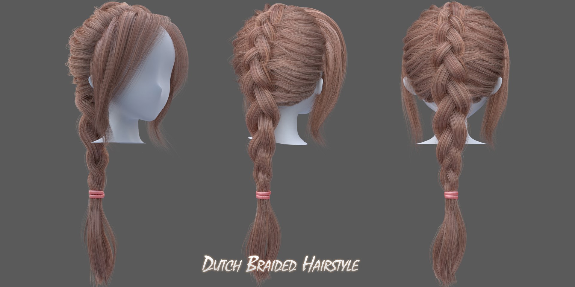 3D Dutch Braid - TurboSquid 2094521