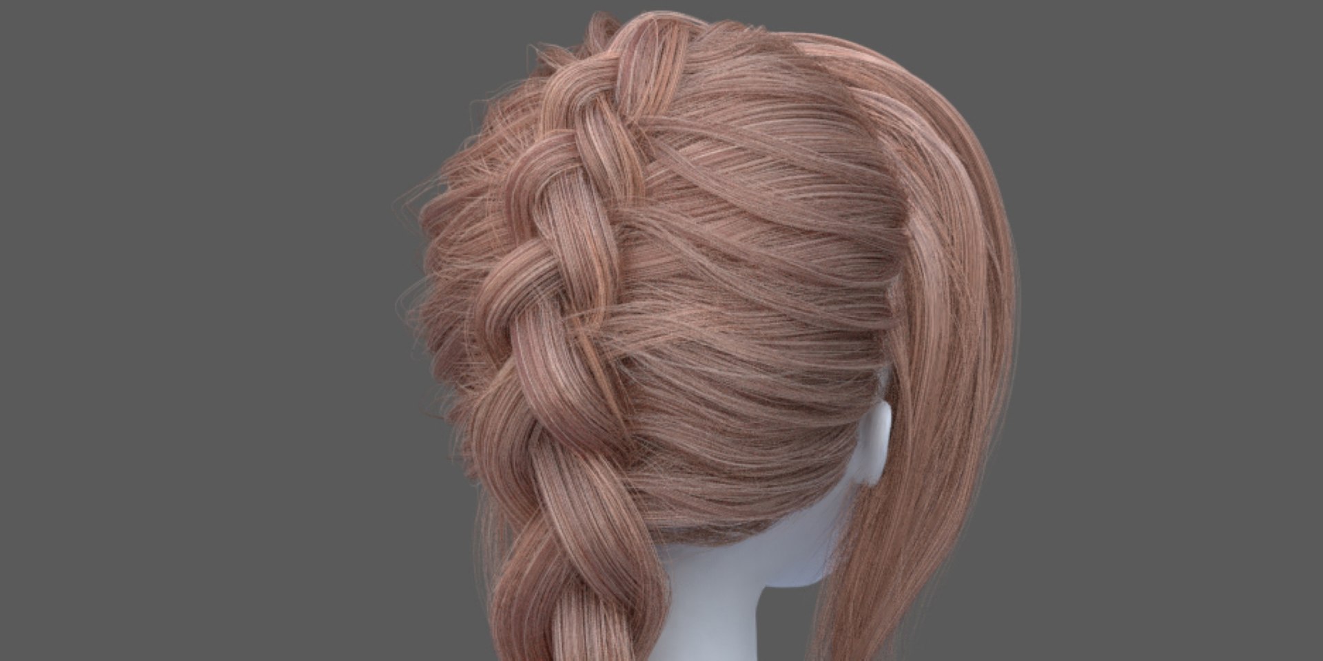 3D Dutch Braid - TurboSquid 2094521