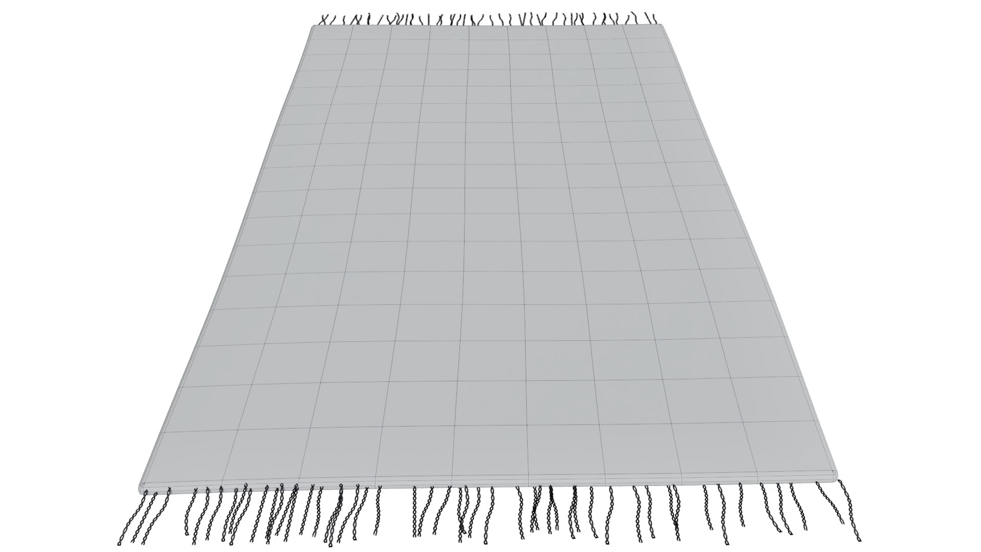 Checkerboard Woven Shag Rag Rug 3D model - TurboSquid 2179519