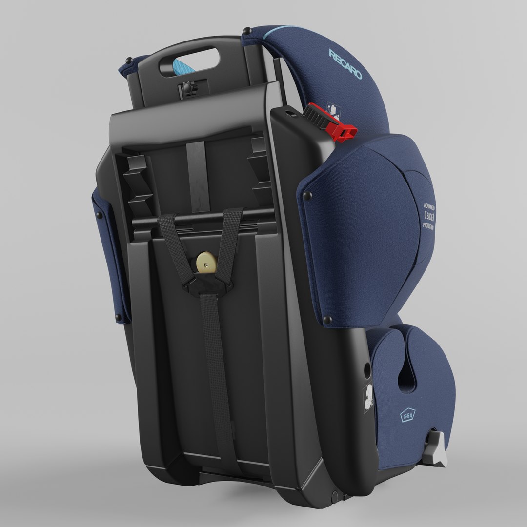 3D Recaro Young Sport Hero Children Car Seat Core Xenon Blue ...