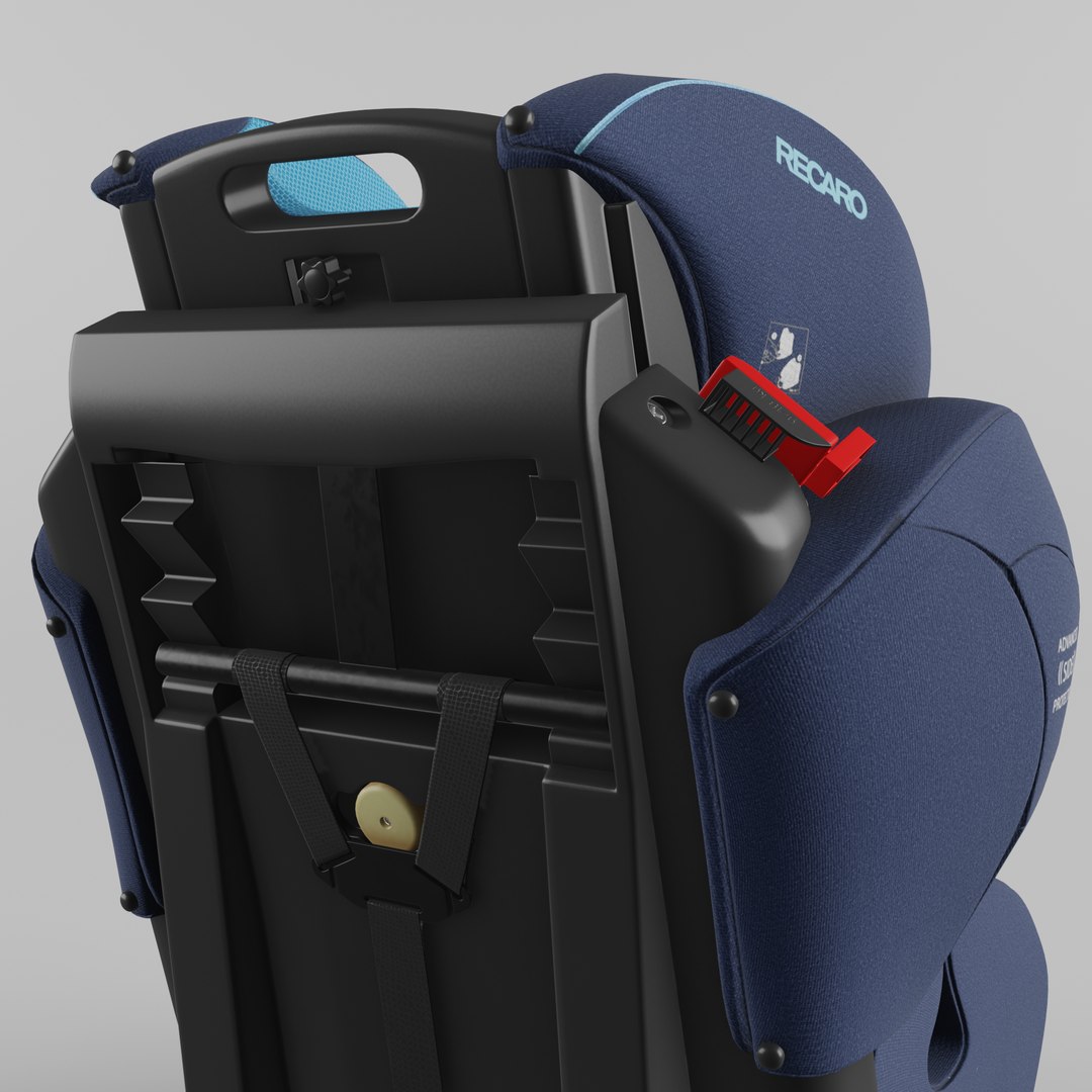 3D Recaro Young Sport Hero Children Car Seat Core Xenon Blue ...