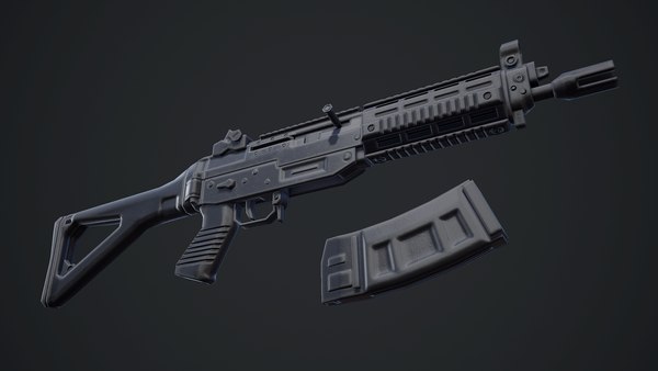 3D model SIG SG552 Commando BLACK - TurboSquid 1792165