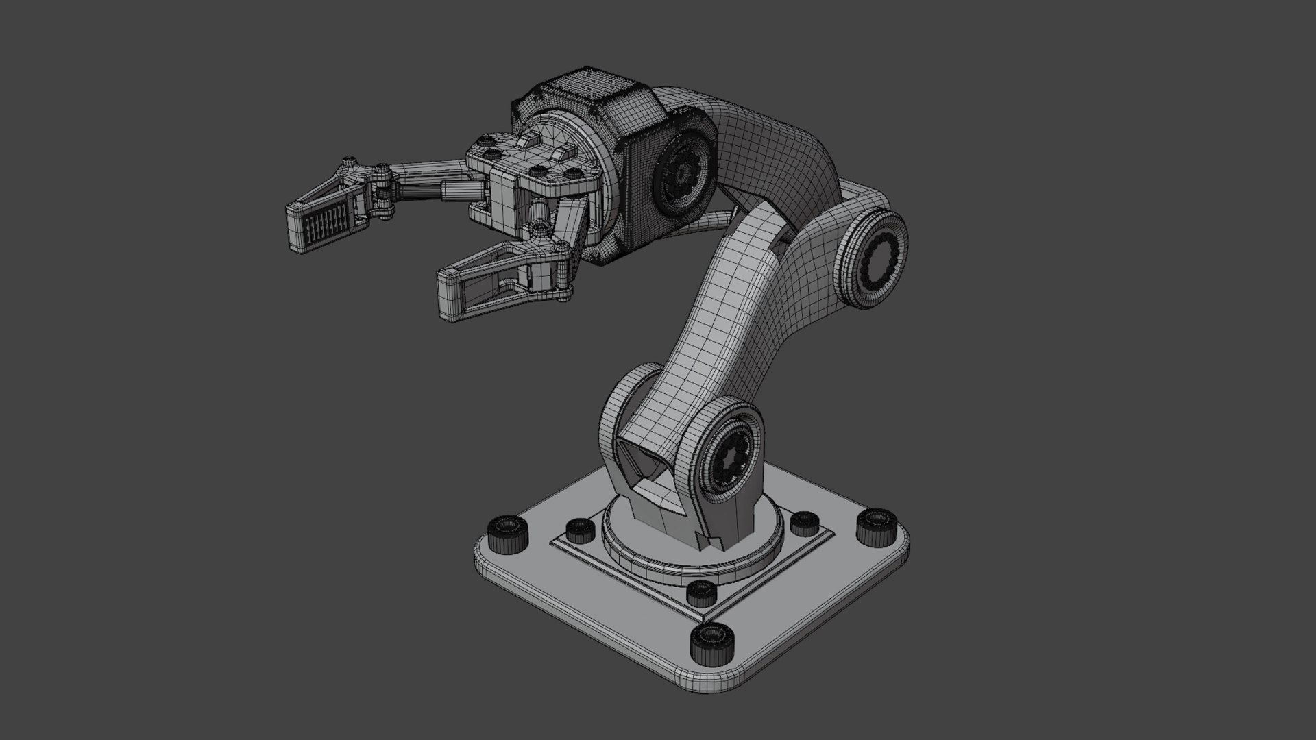Robot Arm With Steel Gripper 3D Model - TurboSquid 1808963