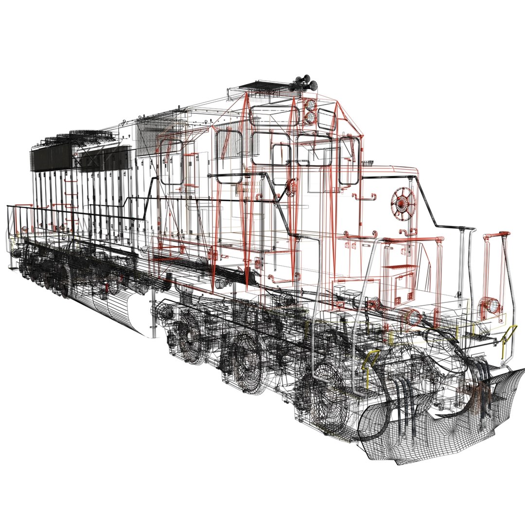 3d Emd Sd40-2 Engines Cn