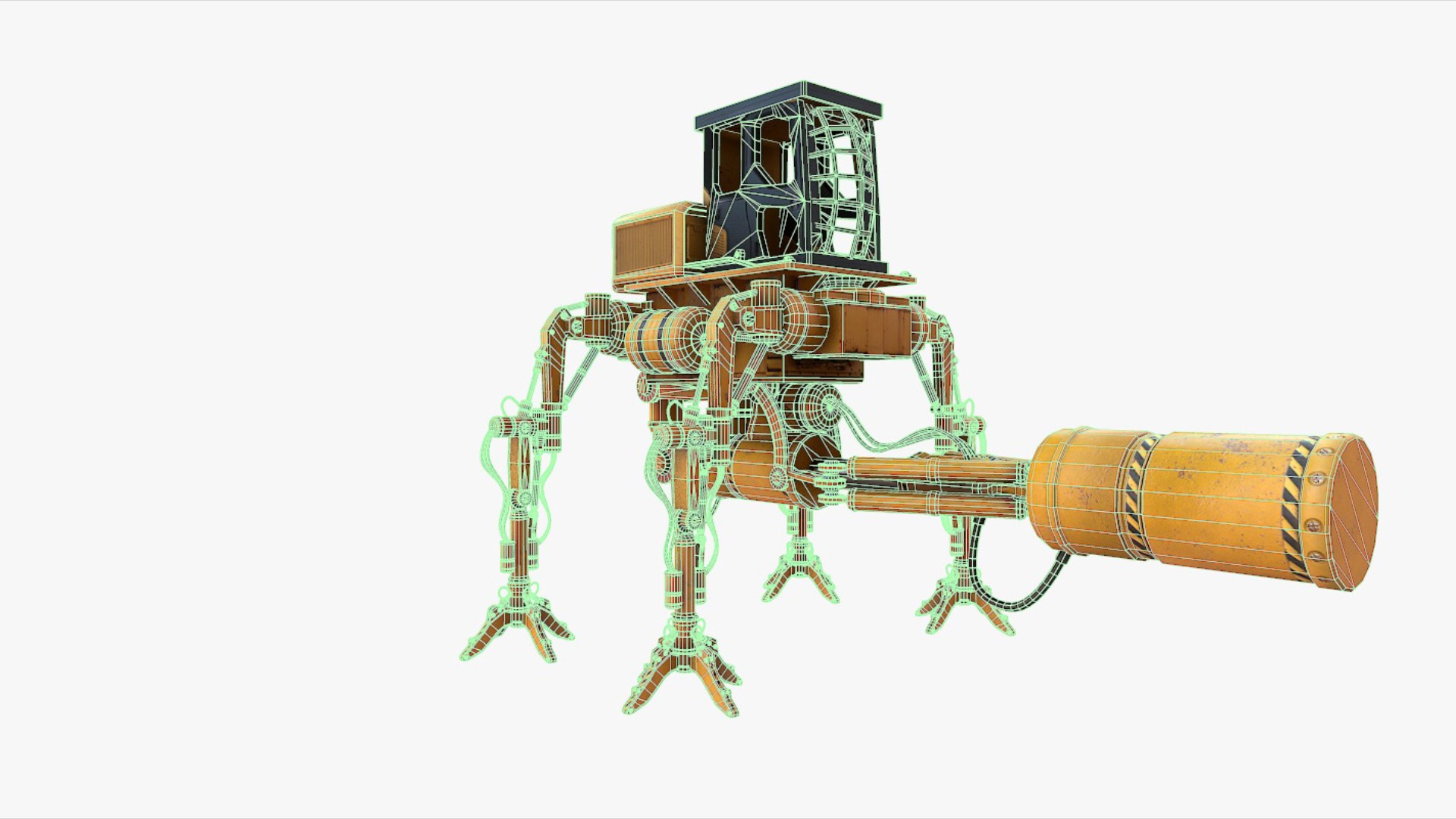 3D Sci Fi Construction Mech Model - TurboSquid 1401974
