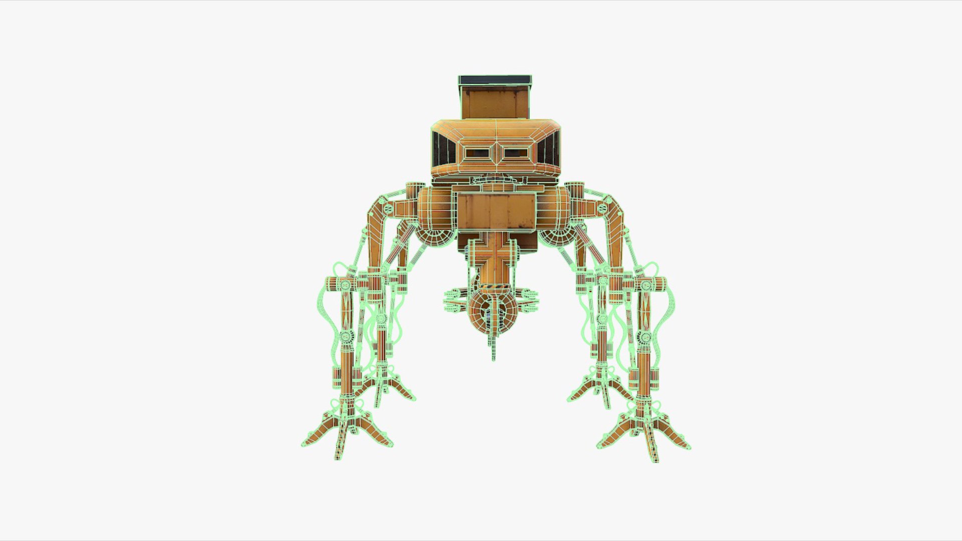 3D Sci Fi Construction Mech Model - TurboSquid 1401974