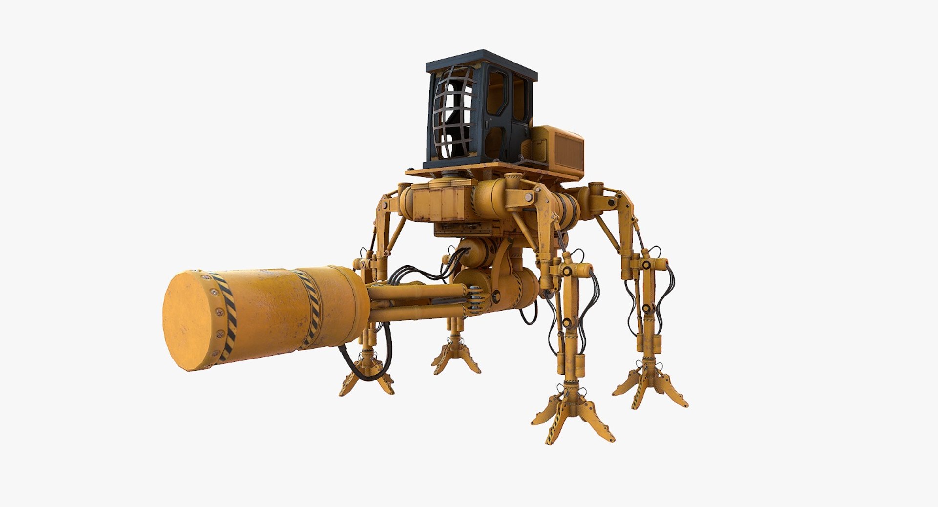 3D Sci Fi Construction Mech Model - TurboSquid 1401974