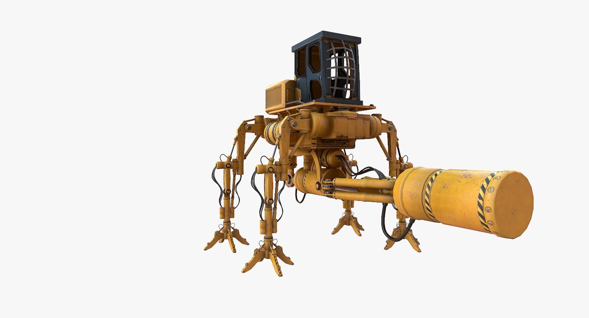 3D Sci Fi Construction Mech Model - TurboSquid 1401974