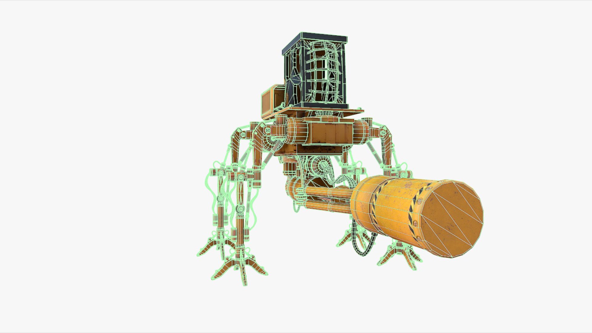 3D Sci Fi Construction Mech Model - TurboSquid 1401974
