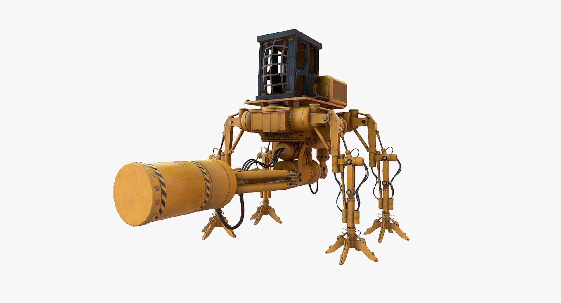 3D sci fi construction mech model - TurboSquid 1401974