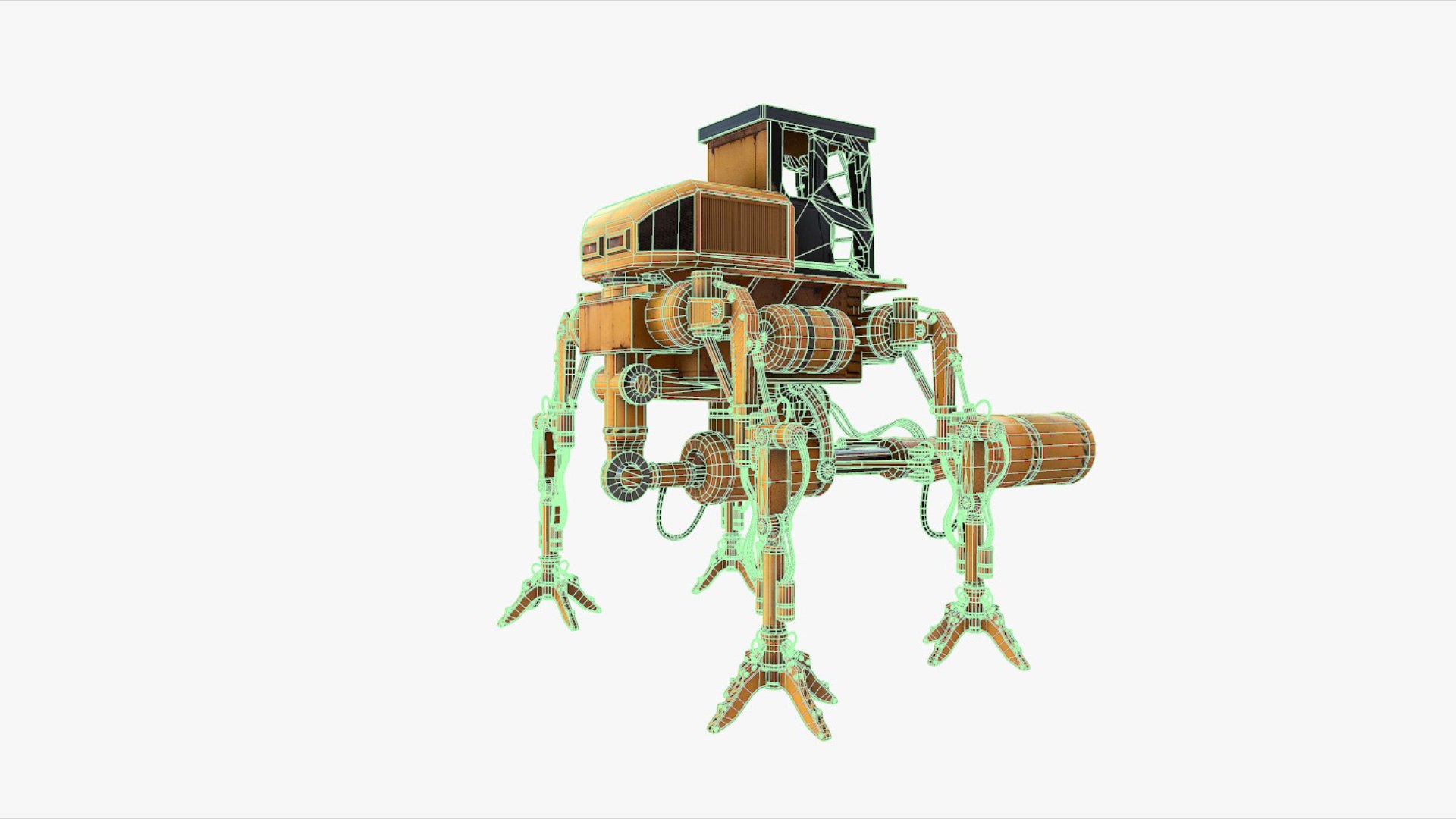 3D Sci Fi Construction Mech Model - TurboSquid 1401974