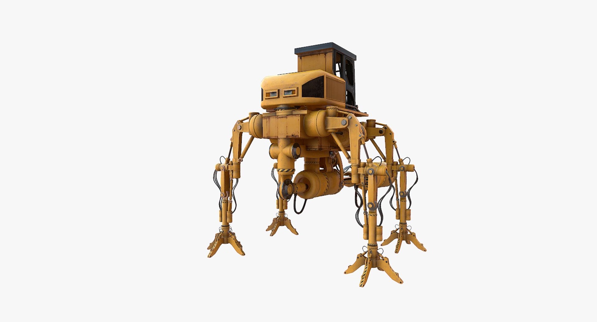 3D Sci Fi Construction Mech Model - TurboSquid 1401974