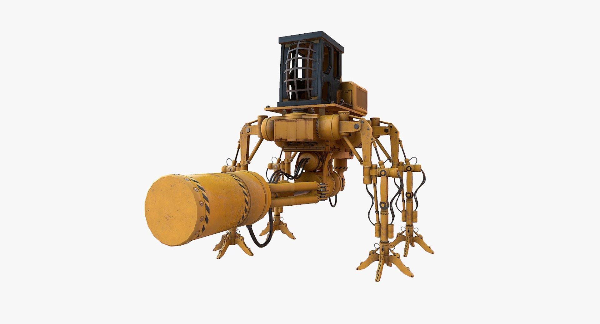 3D Sci Fi Construction Mech Model - TurboSquid 1401974