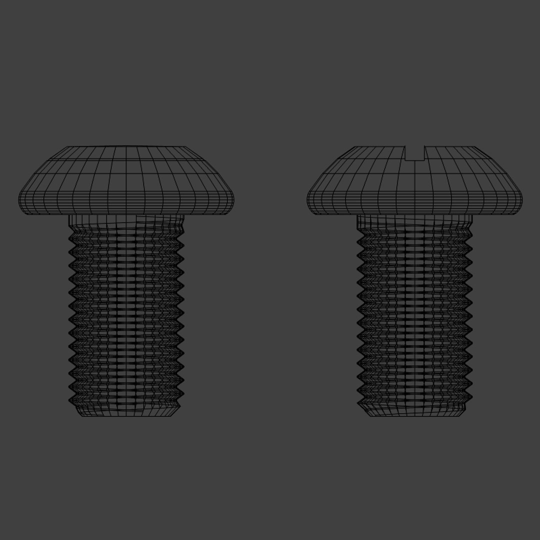 Metal Bolt Screw 3d 3ds