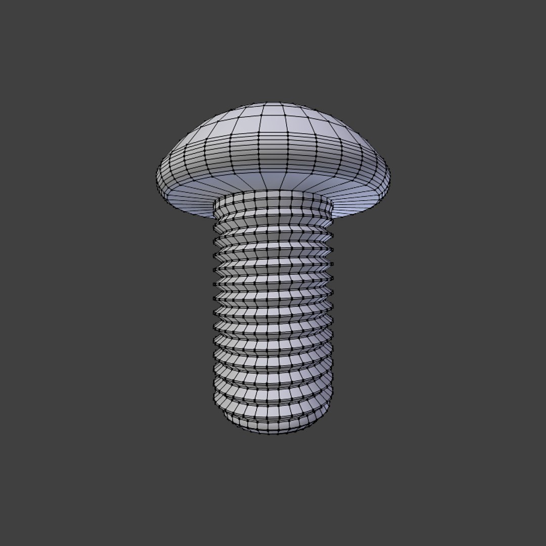 Metal Bolt Screw 3d 3ds