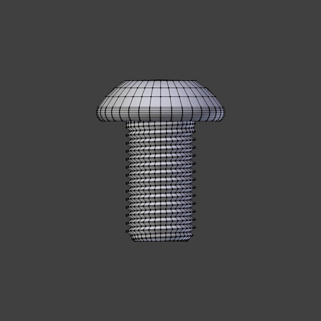 Metal Bolt Screw 3d 3ds
