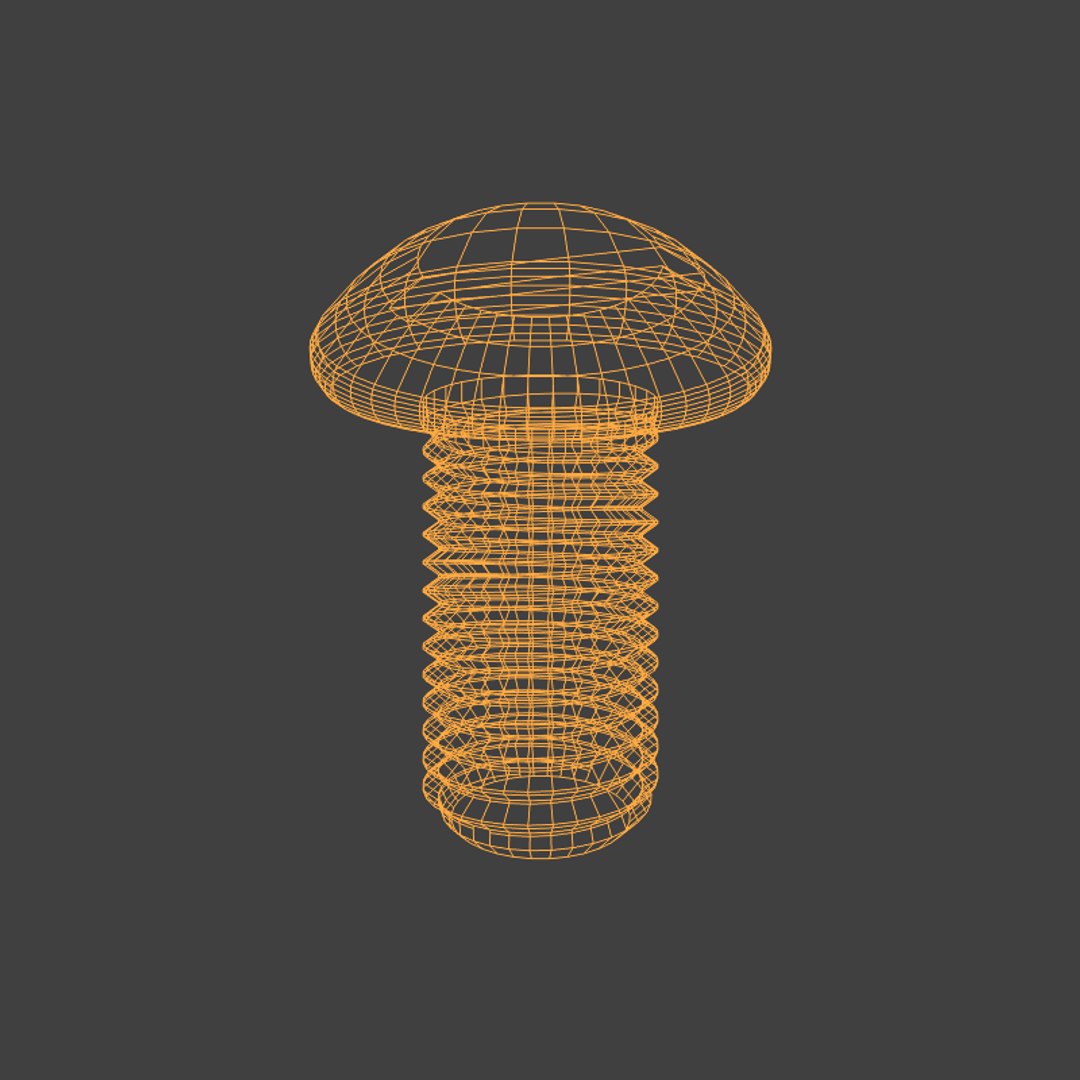 Metal Bolt Screw 3d 3ds